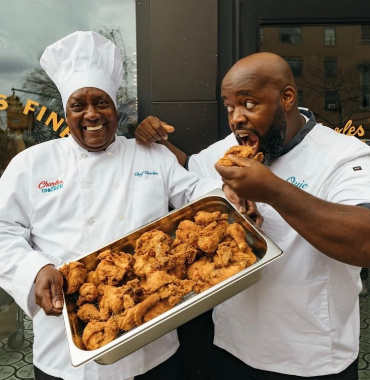 Black Man Eating Chicken